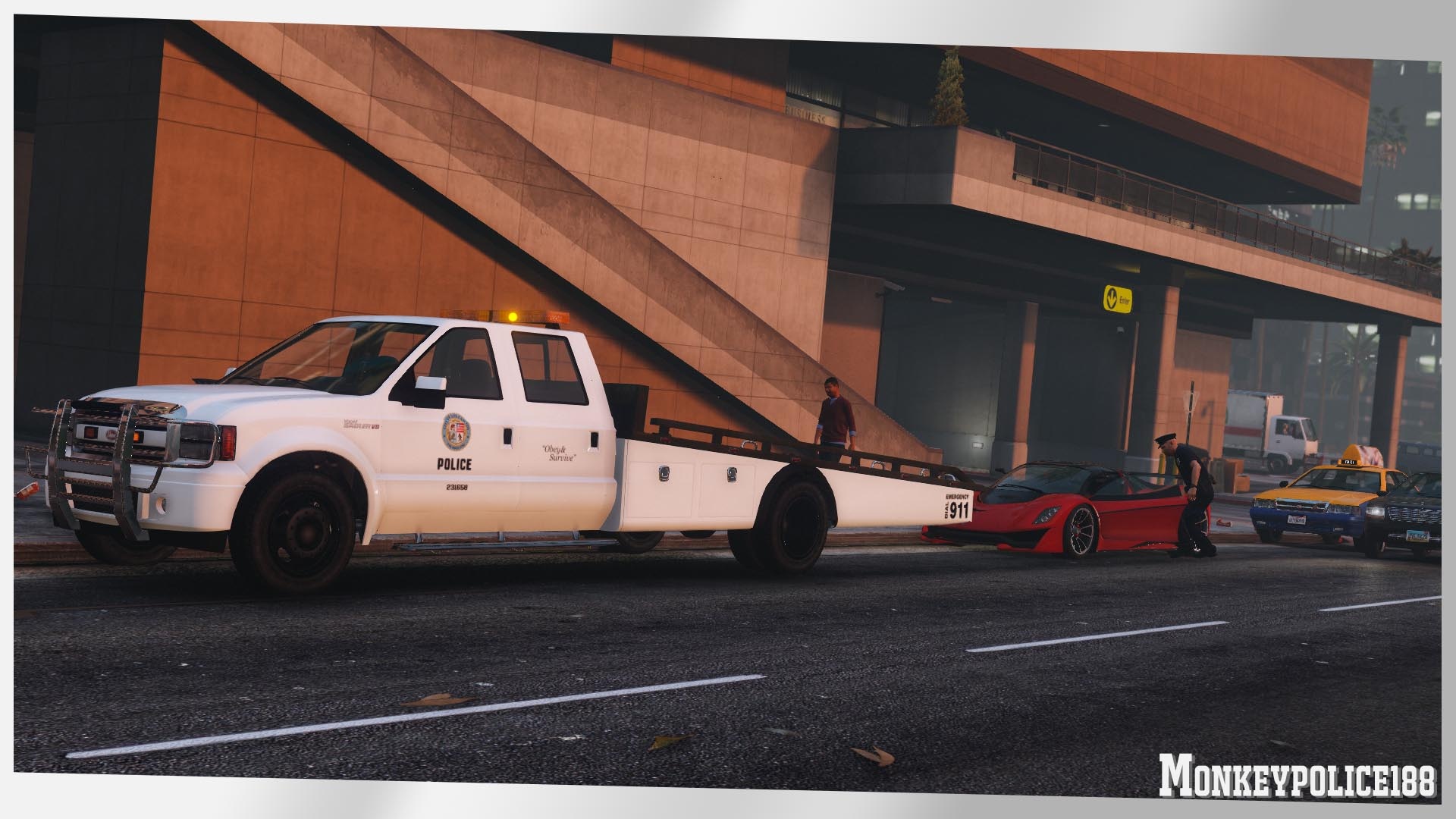 Lspd Sadler Police Ramp Truck Addon Liveries Template Gta5